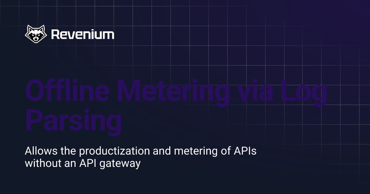 Offline Metering via Log Parsing | Revenium Developer Docs