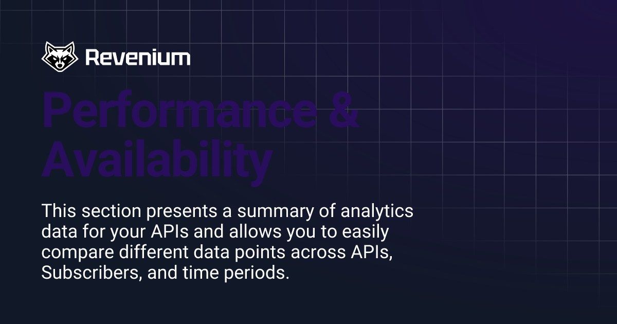 Performance & Availability | Revenium Developer Docs