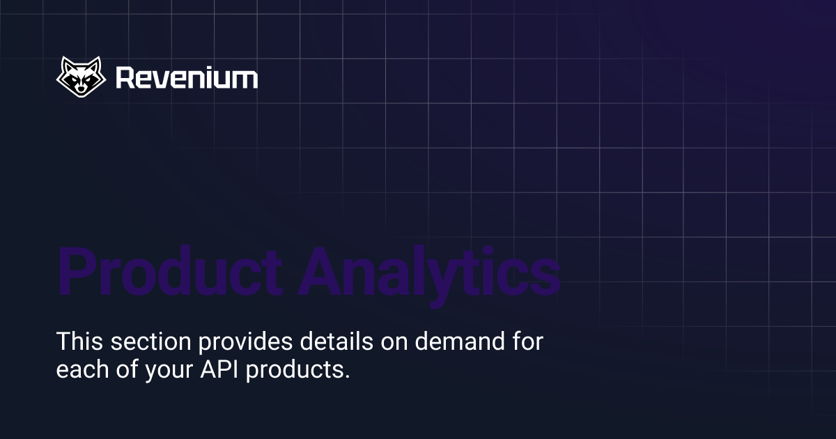 Product Analytics | Revenium Developer Docs