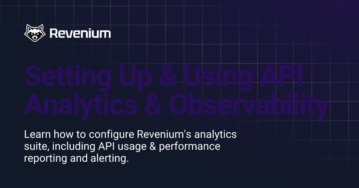 Setting Up & Using API Analytics & Observability | Revenium Developer Docs