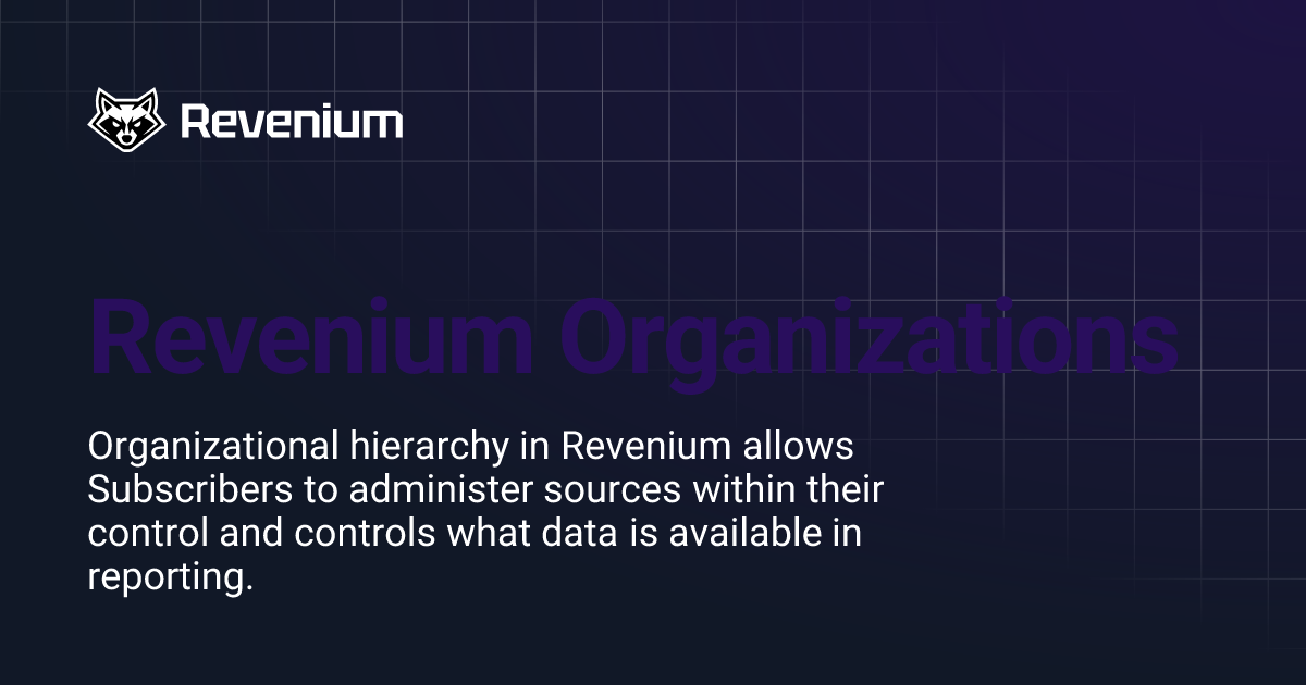 Revenium Organizations | Revenium Developer Docs