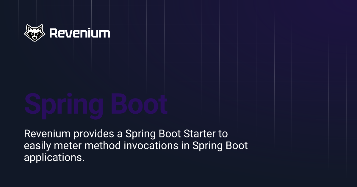 Spring Boot | Revenium Developer Docs