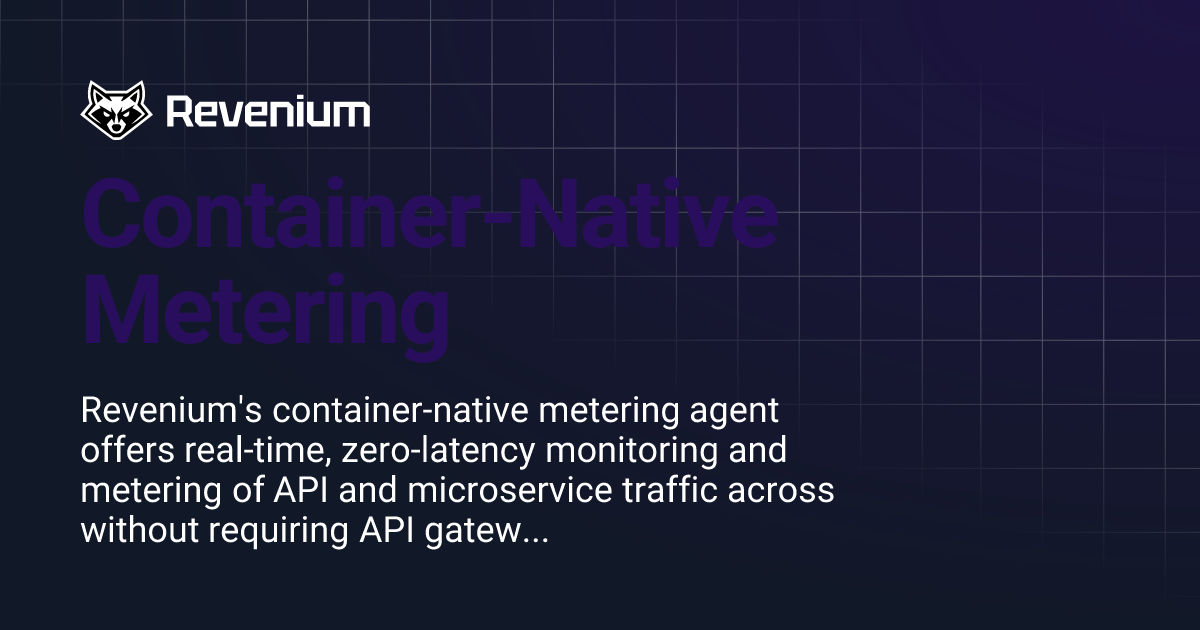 Container-Native Metering | Revenium Developer Docs